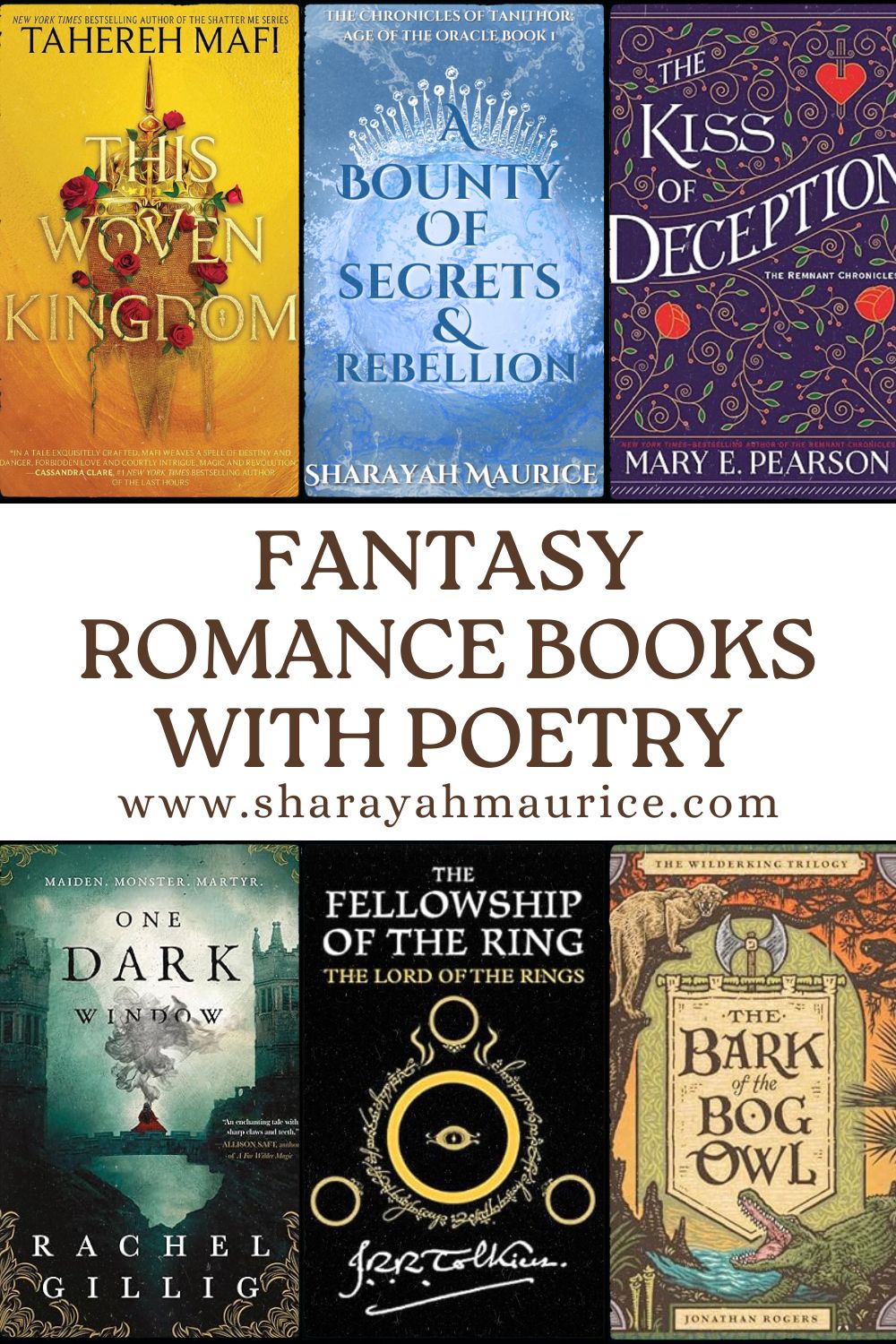 Fantasy Romance Books with Poetry (No‑Spice Picks) - The Sharayah Maurice